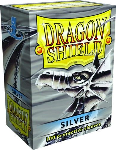 100 Protège-cartes Dragon Shield Argent